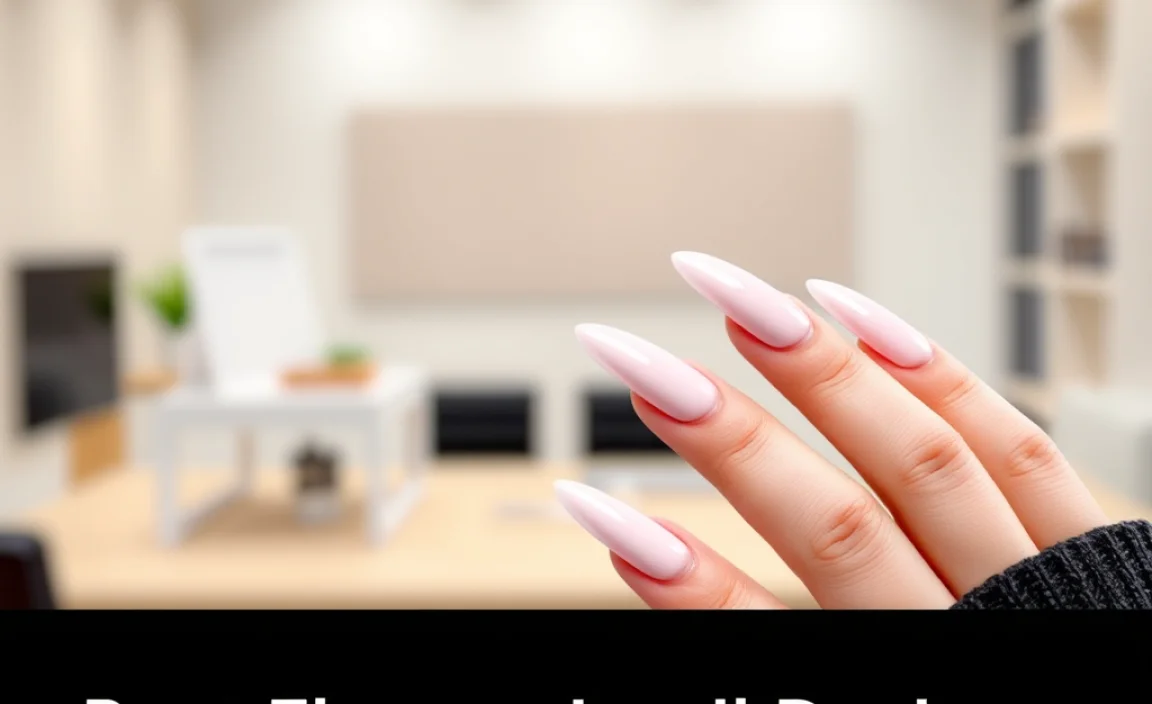 Elegant Long Nail Designs: Best Office Styles