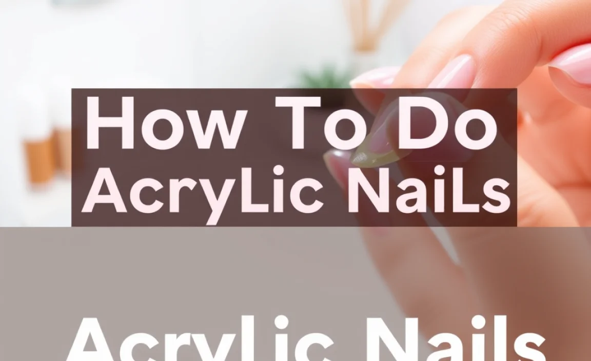How To Do Acrylic Nails: Essential Beginner Guide
