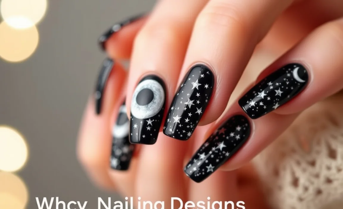 Moon And Stars Nail Designs: Essential & Stunning